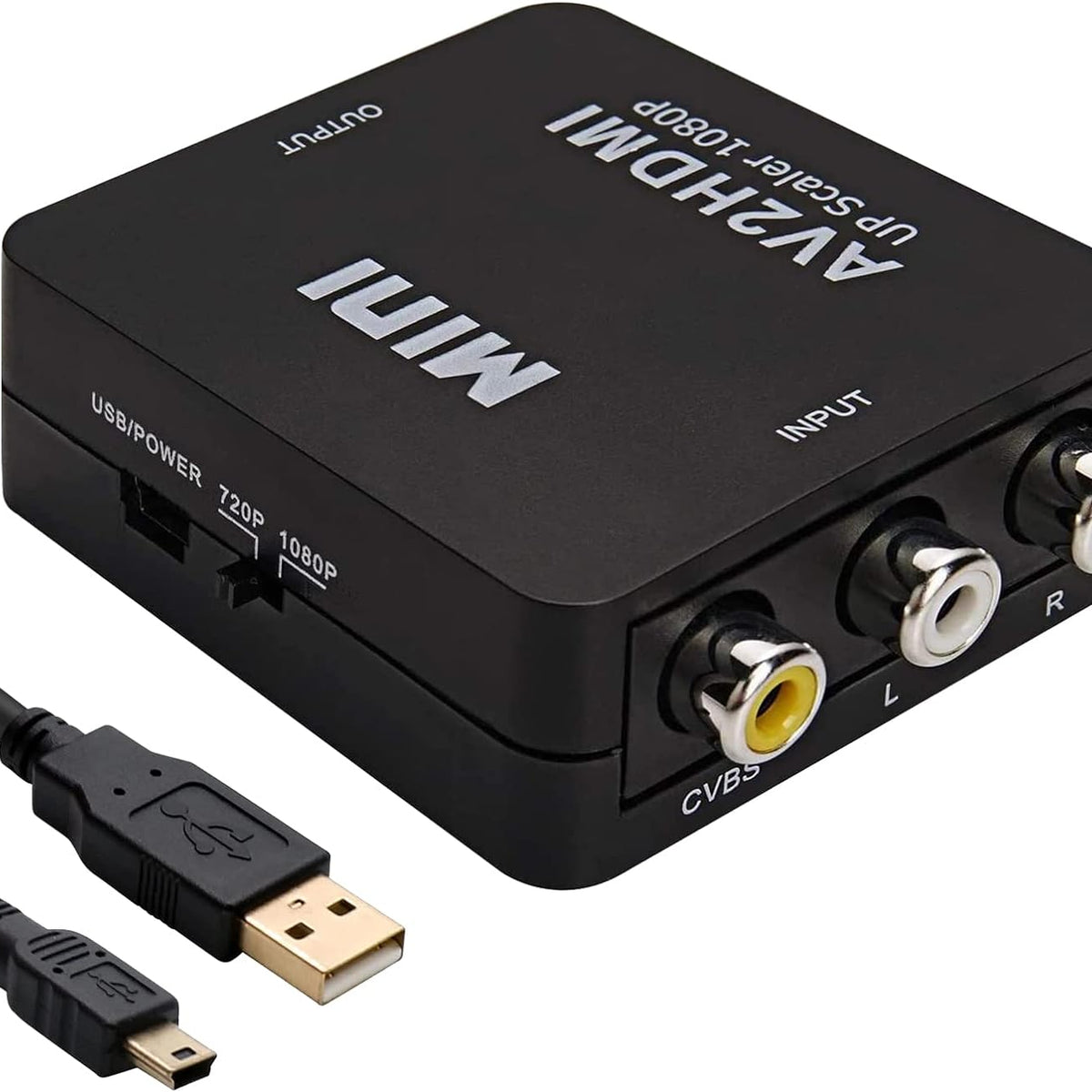 RCA-HDMI Adapter enkel installation HDMI-omvandlare RCA-utgång – Sparklar